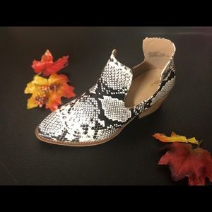 Shoes | Snake Print Ankle Booties | Poshmark